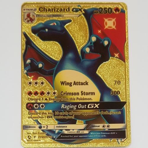 Jual Kartu Pokemon Charizard Mega GX Emas Gold Card Import - Wing ...