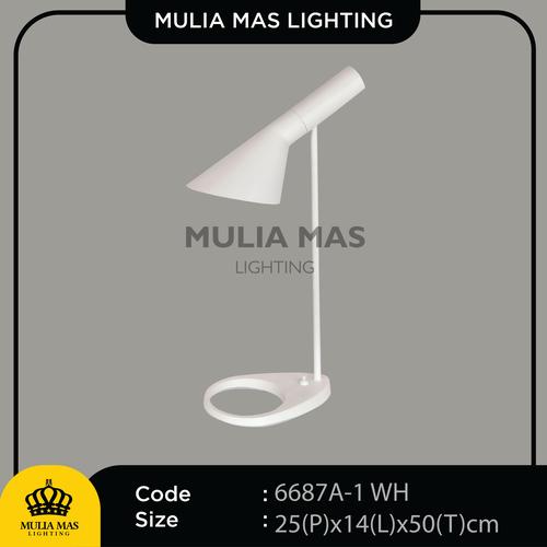 Jual Lampu Meja Hias Minimalis Putih Unik Ruang Tidur/Tamu Termurah ...