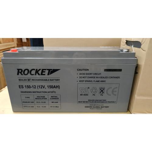 Jual Battery Kering VRLA Rocket ES 150-12 12V 150Ah Surabaya - Kota ...