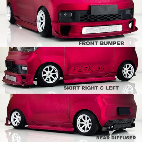 Jual BODYKIT RC WPL Wuling Mini EV D22 D32 Car 1/16 FZTK_V1 not paint ...