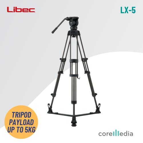 Promo Libec Lx5 Tripod With Pan And Tilt Fluid Head And Floor Spreader
