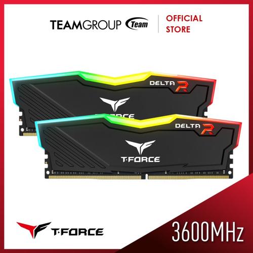 Promo Team Memory Delta Tforce RGB 2x32GB PC 3600 DDR4 - Black Cicil 0% ...