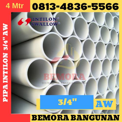 Jual Pipa PVC Merek Super Intilon Warna Putih 3/4 inch AW (Harga Grosir ...