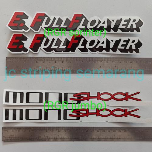 Jual sticker swingarm monoshock RGR bhn transparan (harga sepasang ...