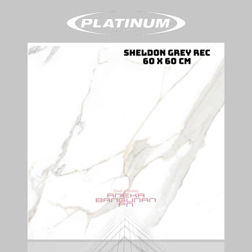 Jual Keramik Lantai PLATINUM tile - SHELDON Grey Rec 60x60cm KWA ...