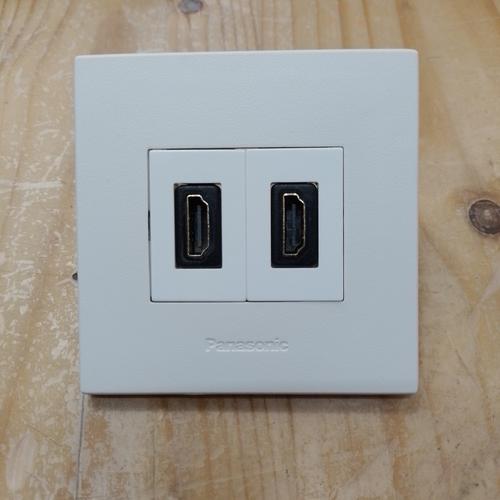 Jual Stop kontak faceplate outlet HDMI 2 PORT frame panasonic - Jakarta ...
