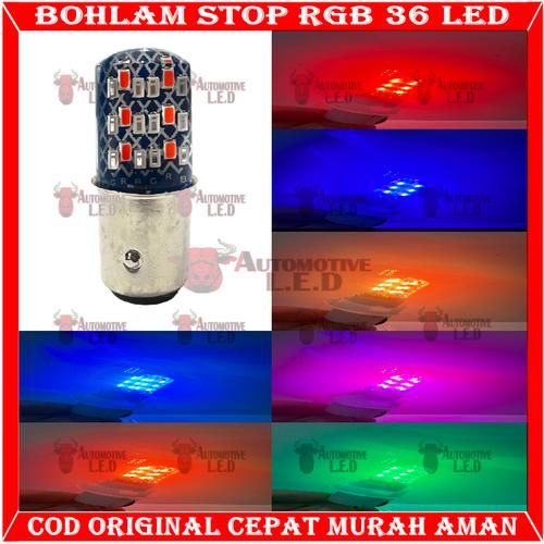 Jual LAMPU REM MOTOR 36 LED RGB REM MERAH 12 VOLT MODEL BATIK LAMPU REM ...