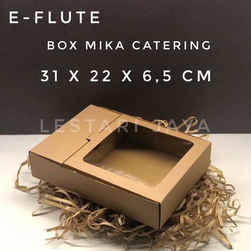 Jual Box Kardus E-Flute Coklat Untuk Nasi Berkat Catering Mika 31x22x6 ...