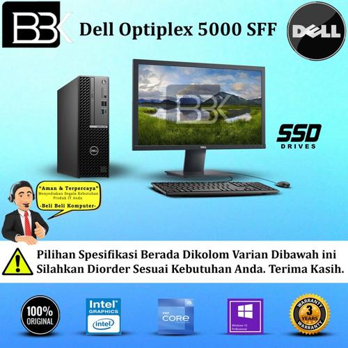 Jual PC DELL Optiplex 5000 SFF i5-12500 8GB,16GB 512GB SSD W10PRO+LED ...