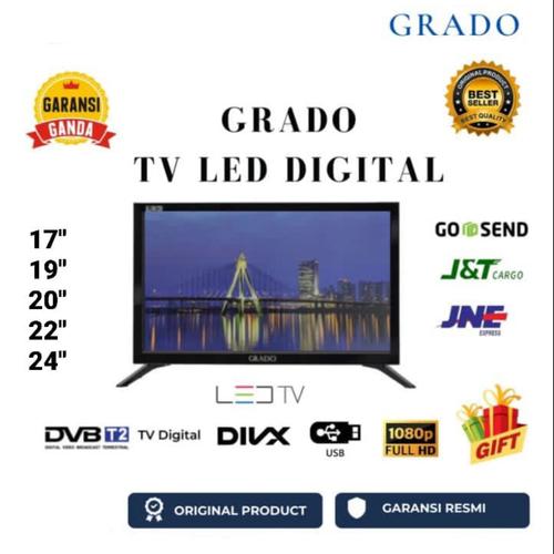 Jual LED TV DIGITAL GRADO Full HD USB DVB-T2 17" 19" 20" 22" 24" Inch ...