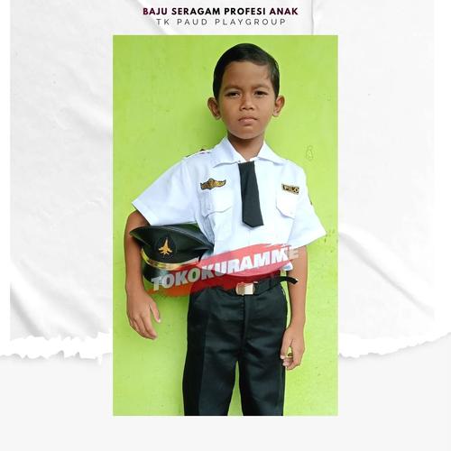 Jual baju pilot anak untuk Laki laki Perempuan baju profesi anak tk ...