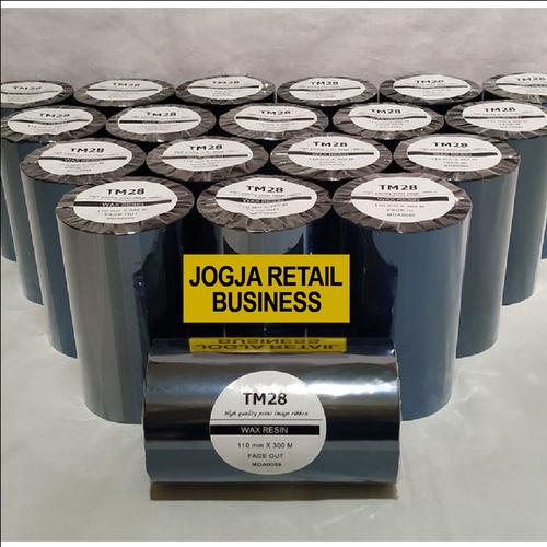 Jual CARBON RIBBON BARCODE WAX RESIN SONY TM28 UKURAN 110 MM X 300 ...