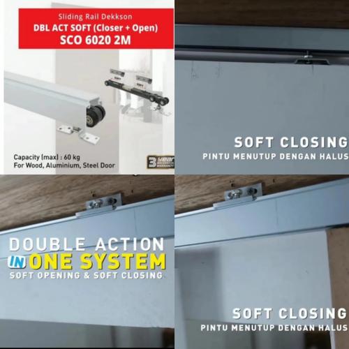 Jual Rel Sliding Slow Motion Dekson Rail SCO 6020 2M Dekkson - Jakarta ...