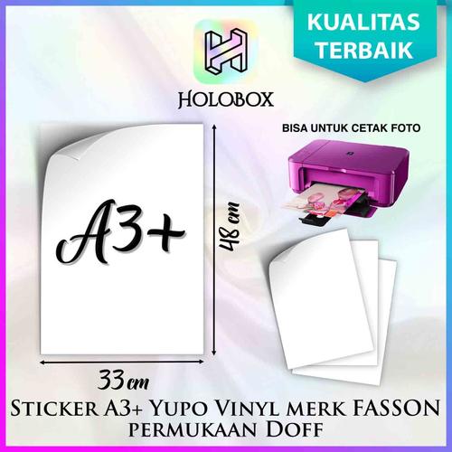 Jual KERTAS STICKER|YUPPO|VINYL|DOFF|FASSON|POLOS|LABEL|SERBAGUNA|33X48 ...