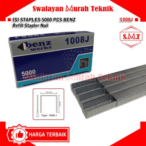 Jual BENZ Isi Staples Angin Air Stapler Refill 1008J Paku Tembak U 8 mm ...