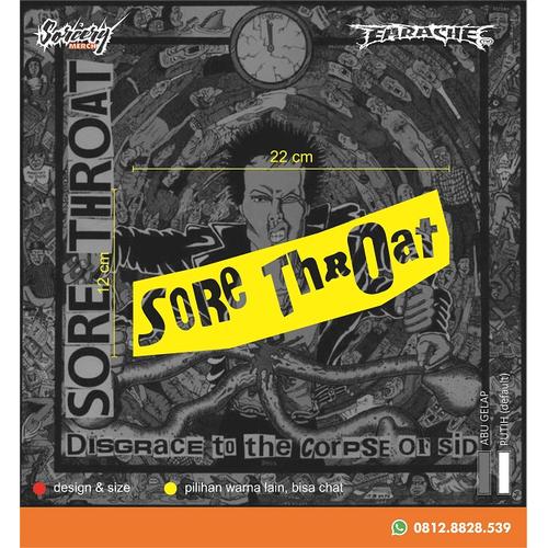 Jual SORE THROAT logo cutting sticker - Jakarta Timur - Sorcery Merch ...