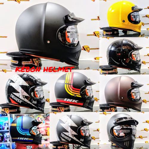 Jual Helm INK ORIGINAL.INK TROOPER SILOD BLACK DOFF/MOTIF ( original ...