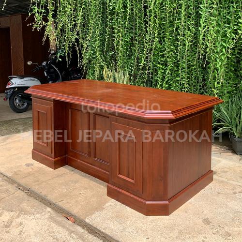 Jual Meja Direktur Meja Kantor Meja Bos Minimalis Kayu Jati TPK ...