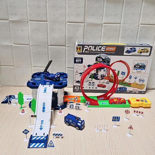 Promo Mainan Parking Lot Police Track Roller Coaster - Trek Set Mobil ...