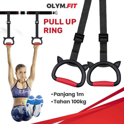 Jual Gym Ring | Pull Up Bar Gymnastic Ring | Crossfit | Calisthenics - Merah - Jakarta Barat ...