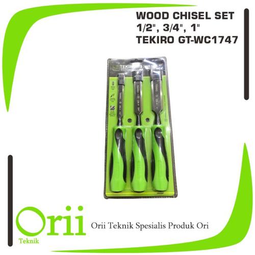 Jual Tekiro WOOD CHISEL SET 3 PCS TEKIRO PAHAT KAYU SET 3 PC GT-WC1747 ...