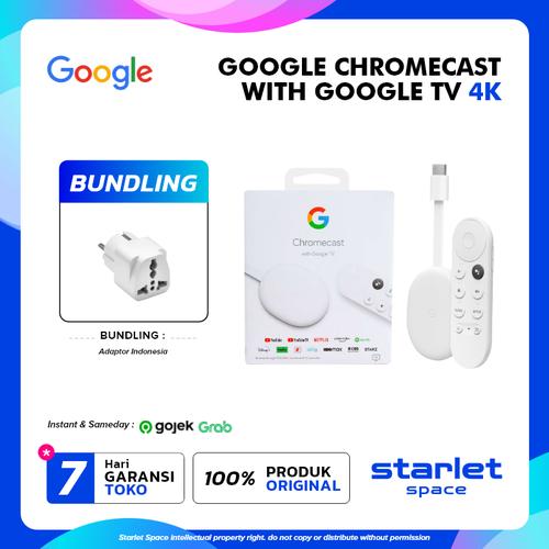 Jual Google Chromecast with Google TV 4K Original BNIB Garansi - 4K, 1 ...