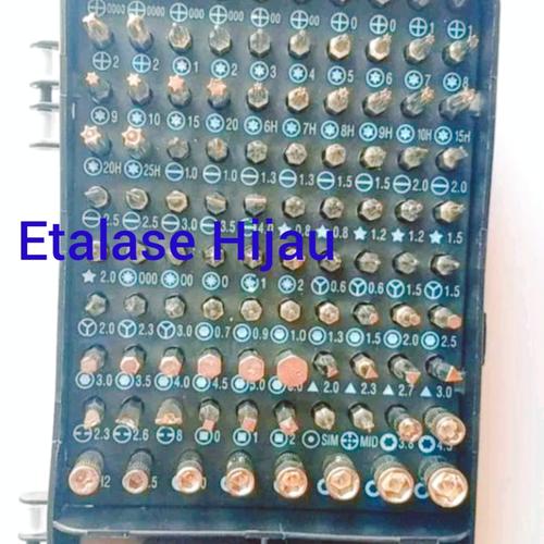 Jual Full Set Obeng HP Paket Buka Service Electronic Lengkap 115 in 1 ...
