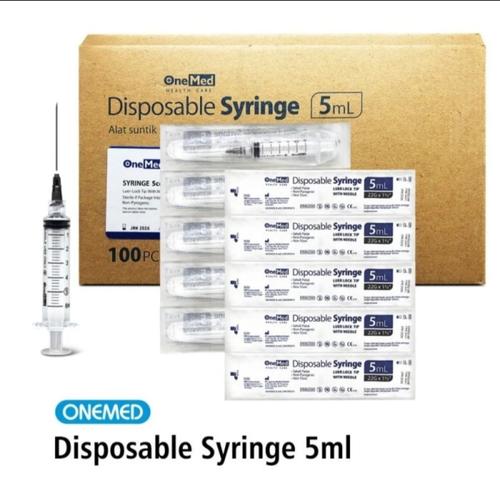Jual Spoit spuit suntik syringe 5 ml 5 cc onemed pcs - Kota Makassar ...