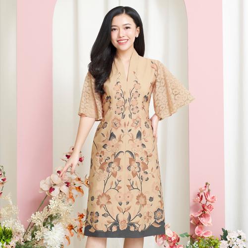 Jual Batik Kultur Dress - BVAD - Mirroring Flowers in Tender Rosette ...