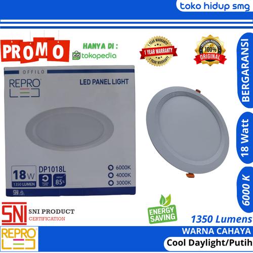 Jual Lampu Led Panel Downlight (IB) REPRO 18 watt 1350L, 6000K Sinar ...