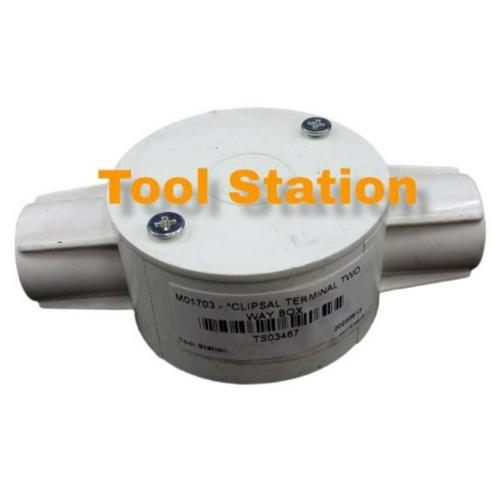 Jual Box Terminal 2 Arah Clipsal Junction Box PVC 2 Way Through Entry ...
