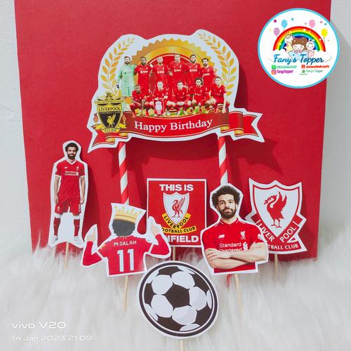 Jual Topper Liverpool Sepak bola Topper ulang tahun topper happy ...