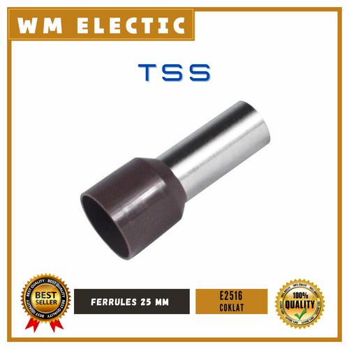 Promo Ferrules 25 mm Isolasi E2516 Coklat Skun Kabel Listrik ...