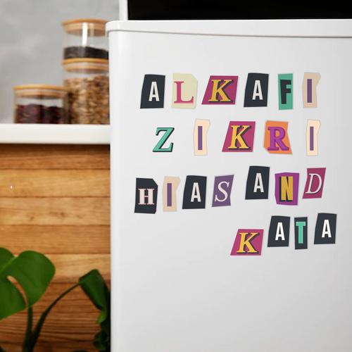 Jual Magnet kulkas huruf dan angka custom satuan - Paper Style - Kota ...