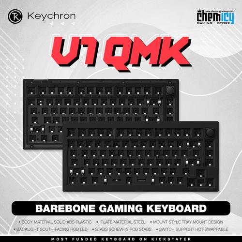 Jual Keychron V1 QMK Barebone Mechanical Gaming Keyboard - Carbon Black ...