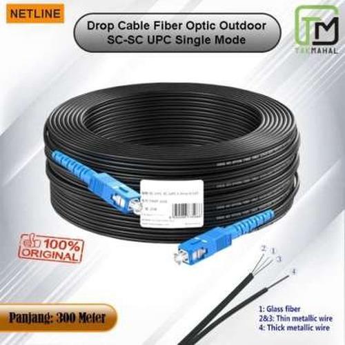 Jual Kabel Fiber Optic Drop Core 50 -300 mtr 1 Core Seling SC to SC ...