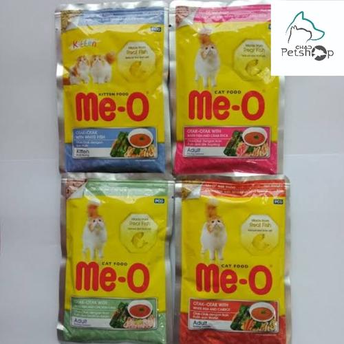 Jual Me-O Pouch All New Varian Otak-Otak Makanan Basah Kucing Meo Wet ...