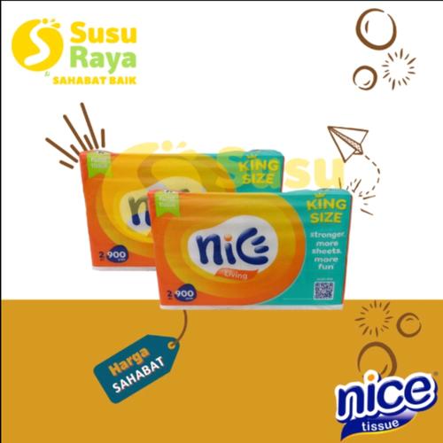 Jual Tissue Nice facial Tissue 180 Sheets 2 ply 1 Dus Isi 60 Pcs - 1 ...