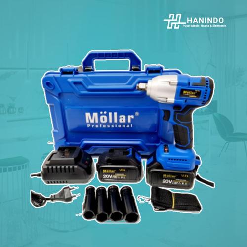 Jual Impact Wrench Cordless MOLLAR CIW20350 Alat Buka Baut Roda Baterai ...