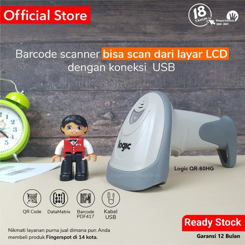 Jual BARCODE SCANNER QR CODE LOGIC QR 80 HG - OTOMATIS SCAN QR CODE ...