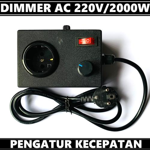 Jual dimmer ac 220v 2000 watt alat pengatur kecepatan gerinda / kipas ...