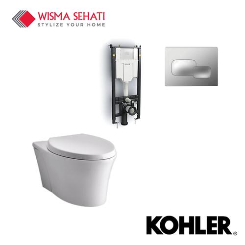 Promo Kohler VEIL Wall Hung Toilet with SC Seat+Hydrotower PK-5722K-S-0 ...