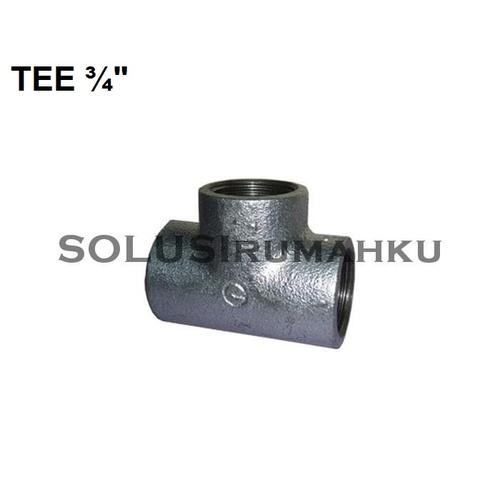 Jual Tee Galvanis 3/4” Cabang Tiga Socket T Drat Besi Te Galv 3/4 Inch ...