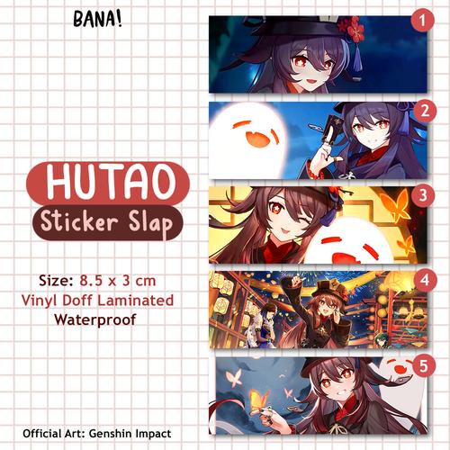 Jual Sticker Slap Hutao Genshin Impact | BANA - PAKET A (1-5) - Kab ...