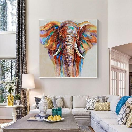 Jual lukisan gajah dekorasi ruang tamu - Kab. Bandung - AntieGagal wall ...