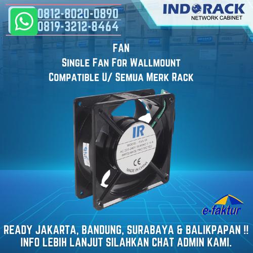 Jual ACCESSORIES KIPAS RAK SERVER INDORACK SINGLE - FAN WALLMOUNT RACK ...