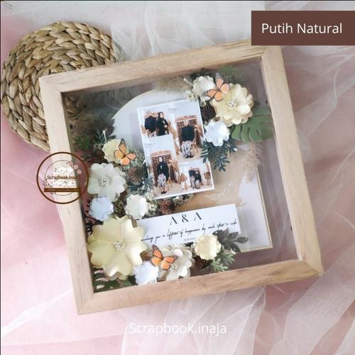 Jual Scrapframe Dried Flower Frame Transparan 3D Hadiah Wisuda | Kado ...