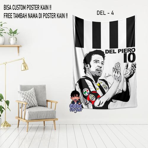 Jual POSTER KAIN DEL PIERO - hiasan dinding - dekorasi dinding kamar ...