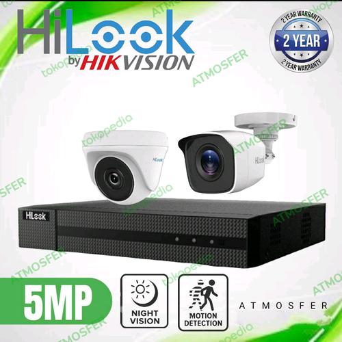 Jual PAKET CCTV HILOOK 4CH 2 CAMERA 5MP LENGKAP HILOOK BY HIKVISION ...