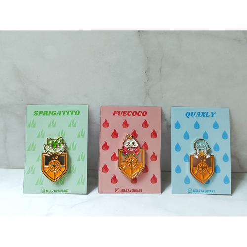 Jual Pokemon Enamel Pins Paldea Starters - Orange Academy / Pokemon ...